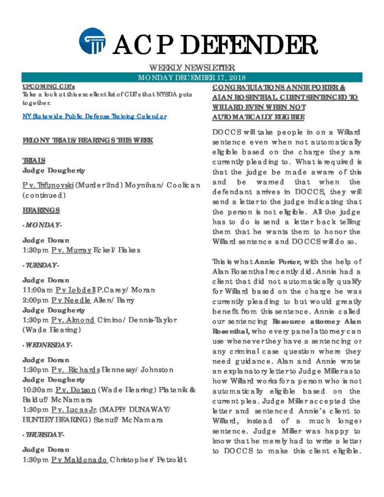 2018 Newsletters - Onondaga County Bar Association Assigned Counsel ...